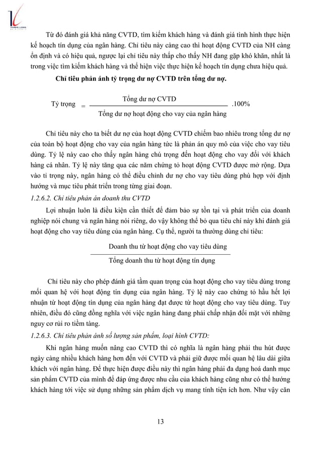 Phân tích thực trạng hoạt động cho vay tiêu dùng tại ngân hàng tmcp việt nam thịnh vượng phòng ...