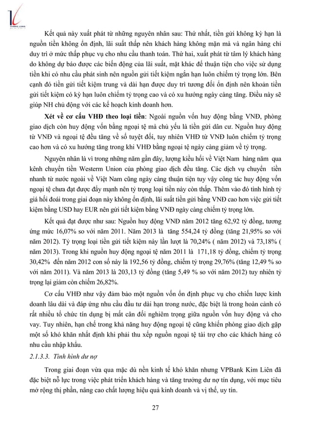 Phân tích thực trạng hoạt động cho vay tiêu dùng tại ngân hàng tmcp việt nam thịnh vượng phòng ...