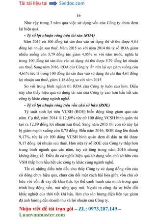 Phân Tích Tình Hình Sử Dụng Vốn Tại Công Ty Cổ Phần Thủy Điện Vĩnh Sơn – Sông Hinh.doc
