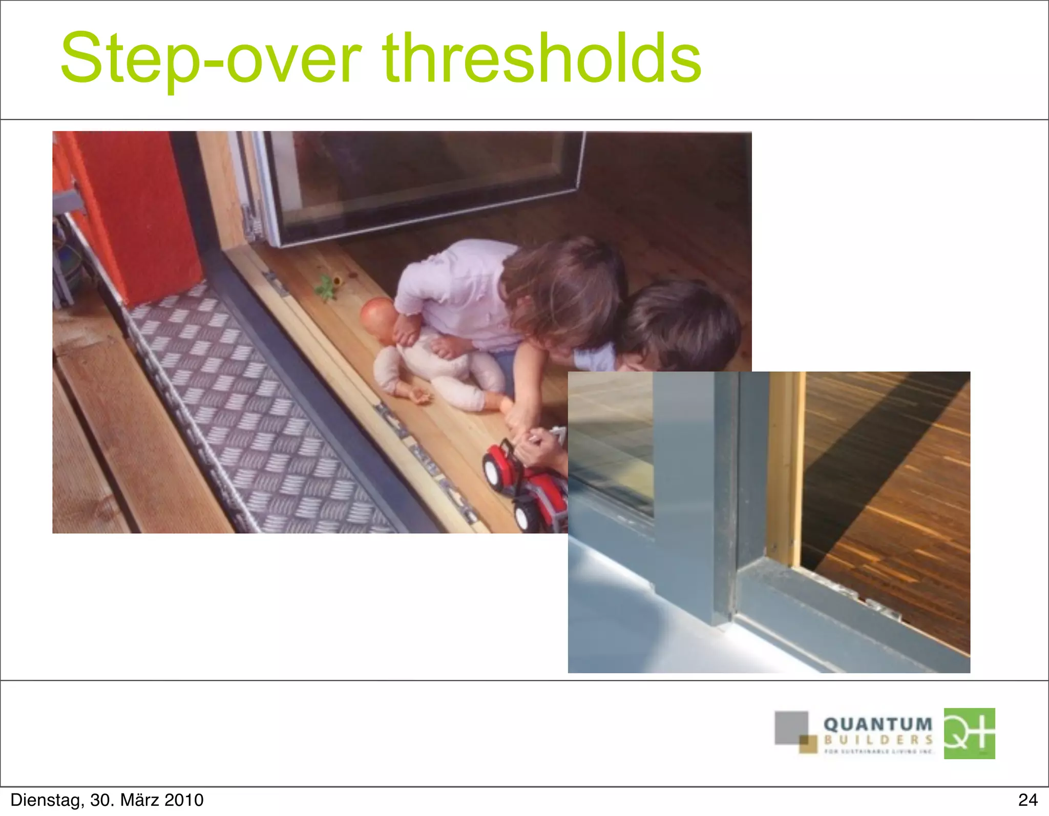 Sills & Thresholds: Passive House Installation Details that boost ...