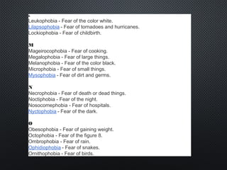 Phobia.... What is it? | PPT | Diseases and Conditions | Medical Health