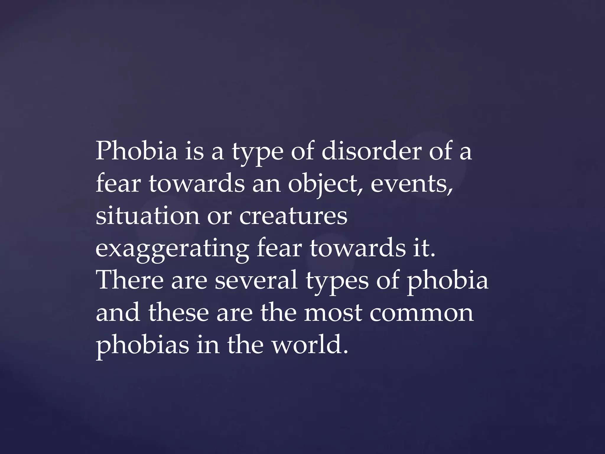 Most Common Phobias | PDF | Sleep Disorders | Diseases and Conditions