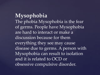 Most Common Phobias | PDF | Sleep Disorders | Diseases and Conditions