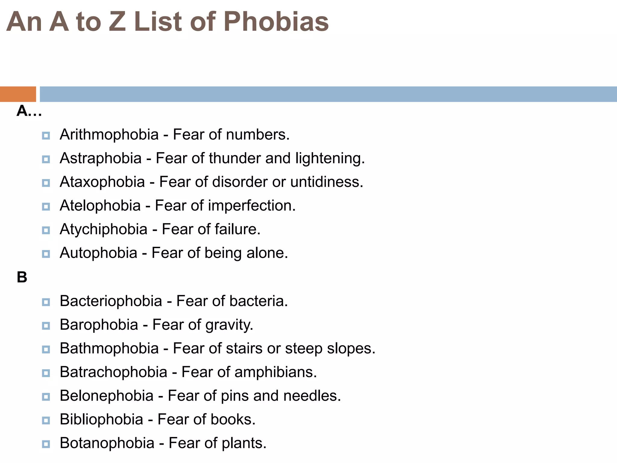 Phobia | PPTX