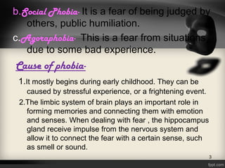 Phobia | PPT | Brain and Nervous System Disorders | Diseases and Conditions