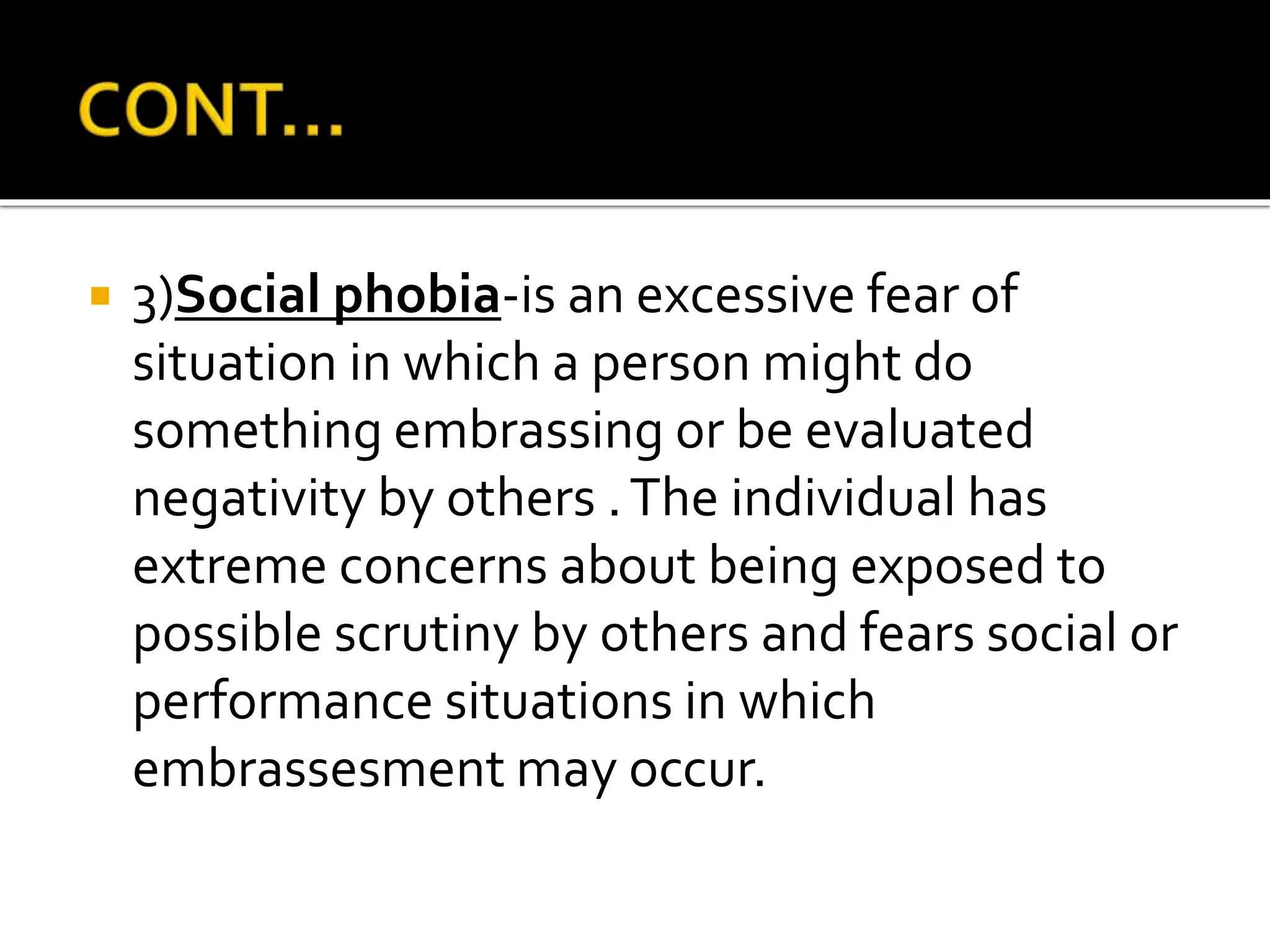 PHOBIA.pptx its classification and it management | PPTX