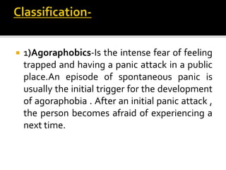 PHOBIA.pptx its classification and it management | PPTX