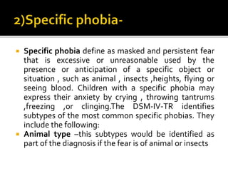 PHOBIA.pptx its classification and it management | PPTX