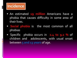 PHOBIC ANXIETY DISORDER | PDF