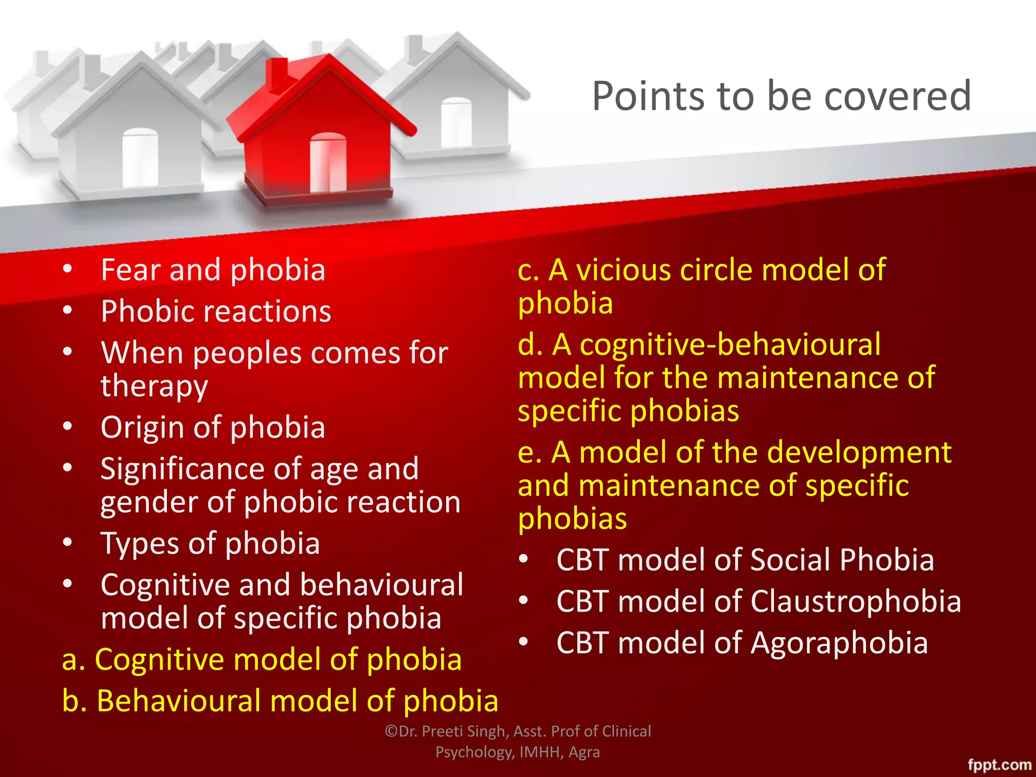 Phobia cbt conceptualization | PDF