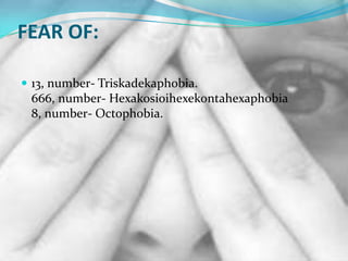 Phobia lists | PPT