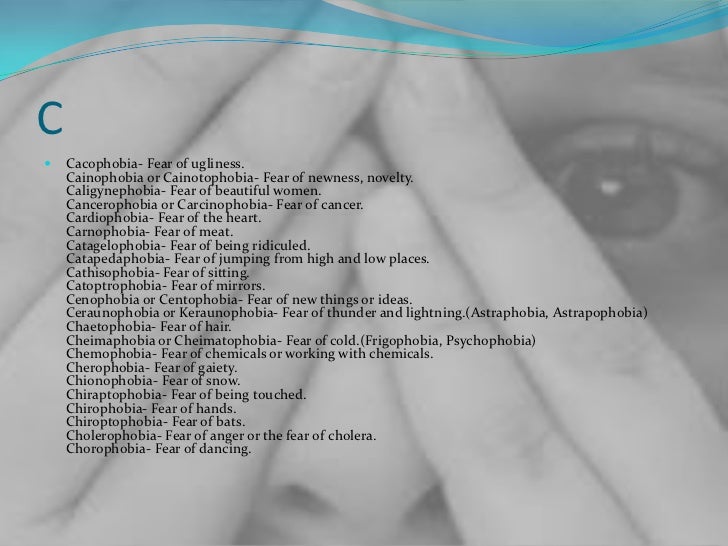 Phobia listsh