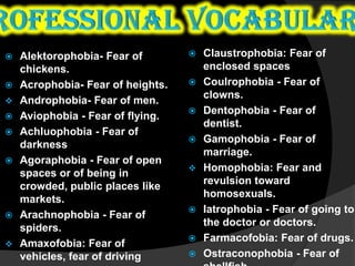 Phobias | PPTX