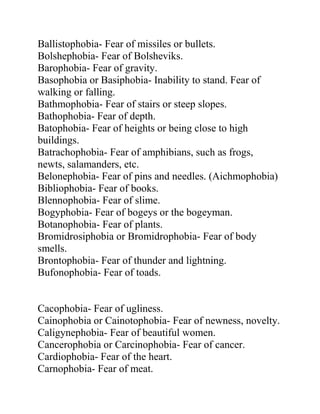 Phobias | PDF