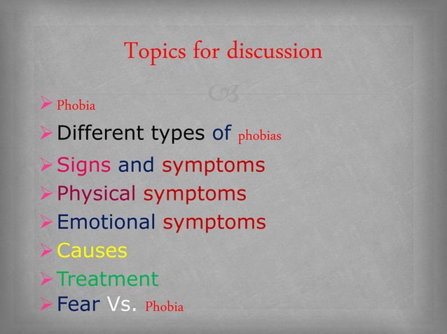Phobias | PPTX
