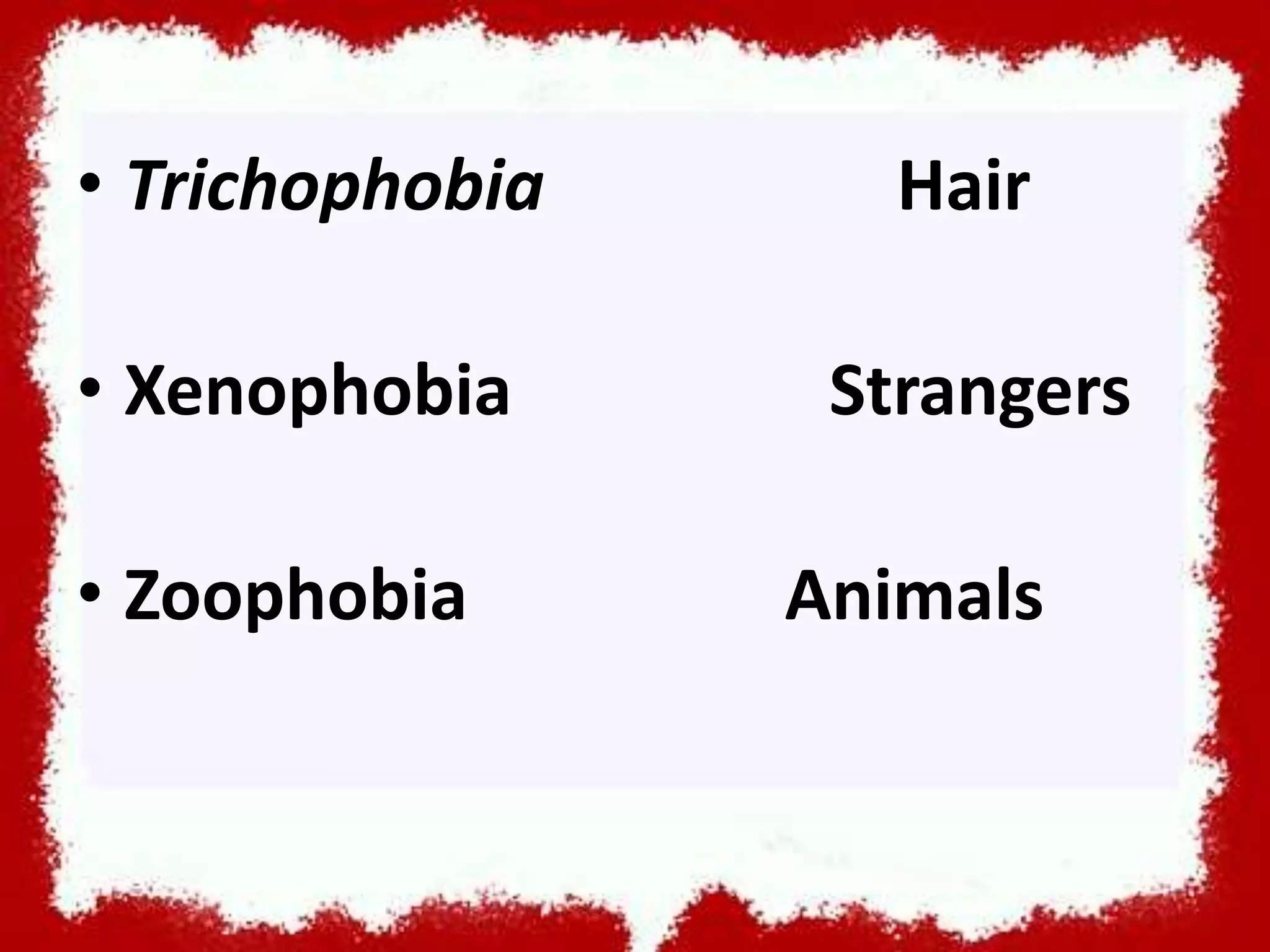 Phobias | PPTX
