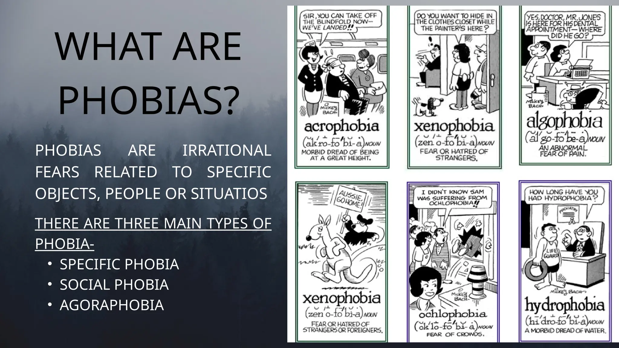 VARIOUS PHOBIAS AND THEIR DIAGNOSES.pptx