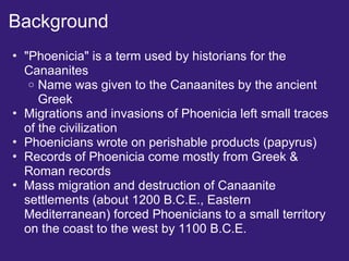 Phoenicia.ppt - All about the Phoenicians | PPT