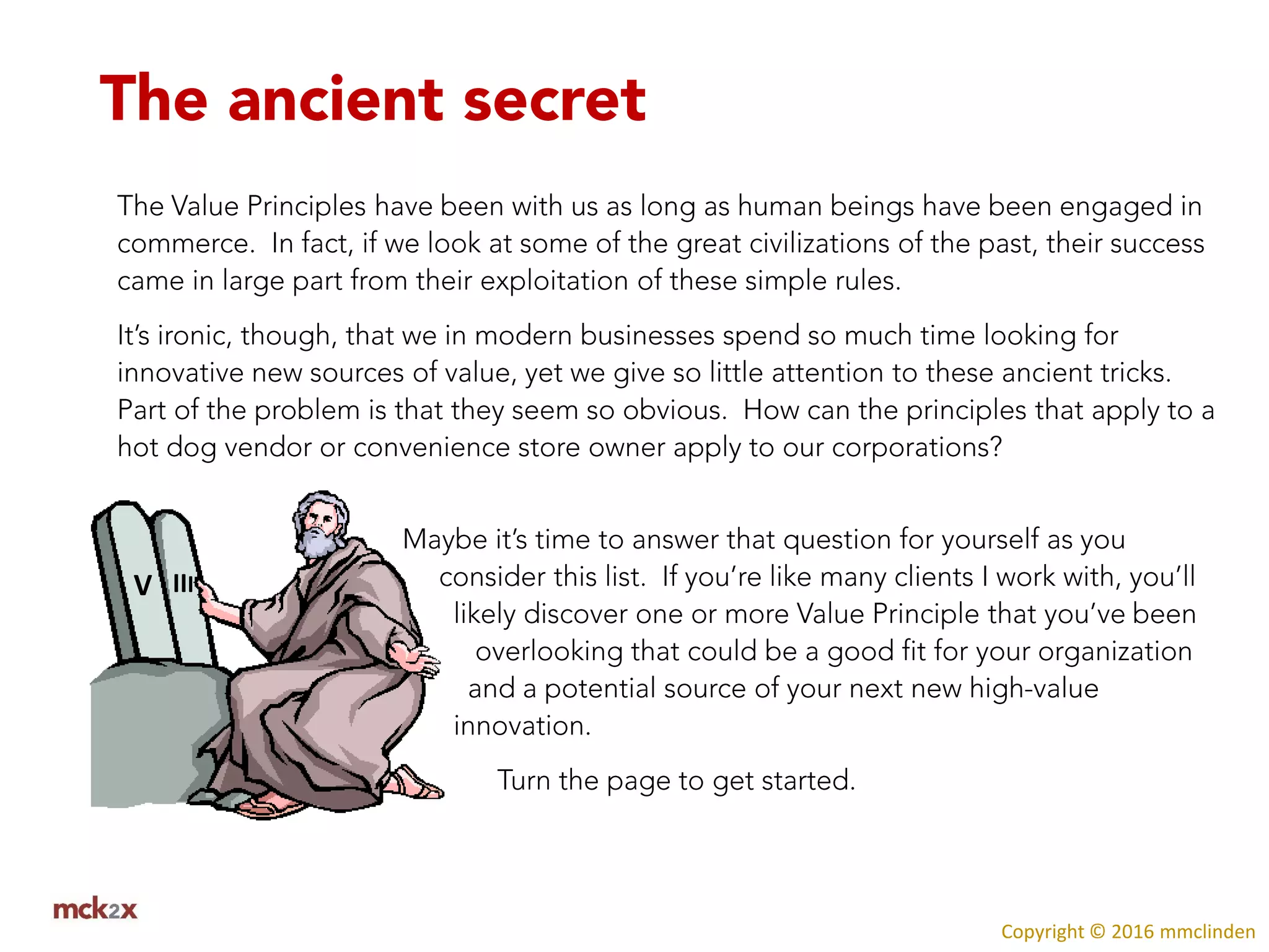 Eight Principles of Value | PPT