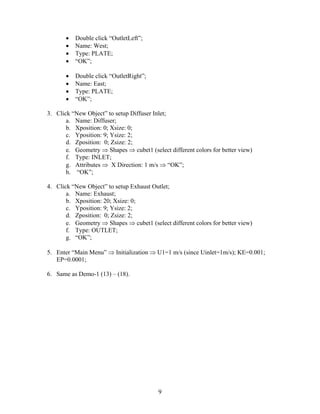 Phoenics tutorial | PDF