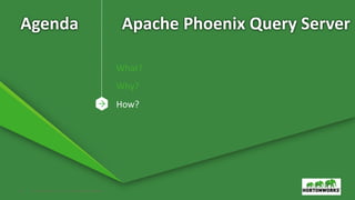 Apache Phoenix Query Server | PPT