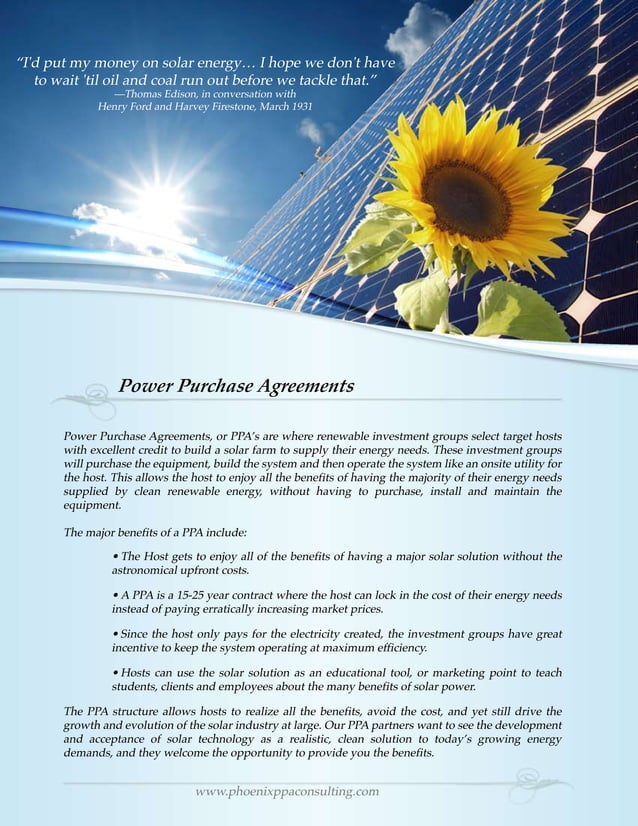 Phoenix Energy Solutions Brochure | PDF