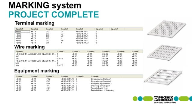 PHOENIX CONTACT - Project Complete - Software for Planning and Marking ...