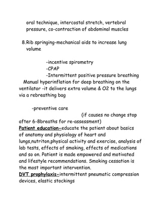 physiotherapy in icu patients | DOC
