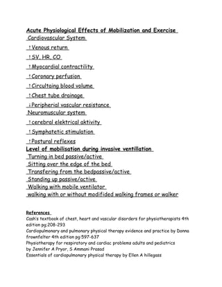 physiotherapy in icu patients | DOC