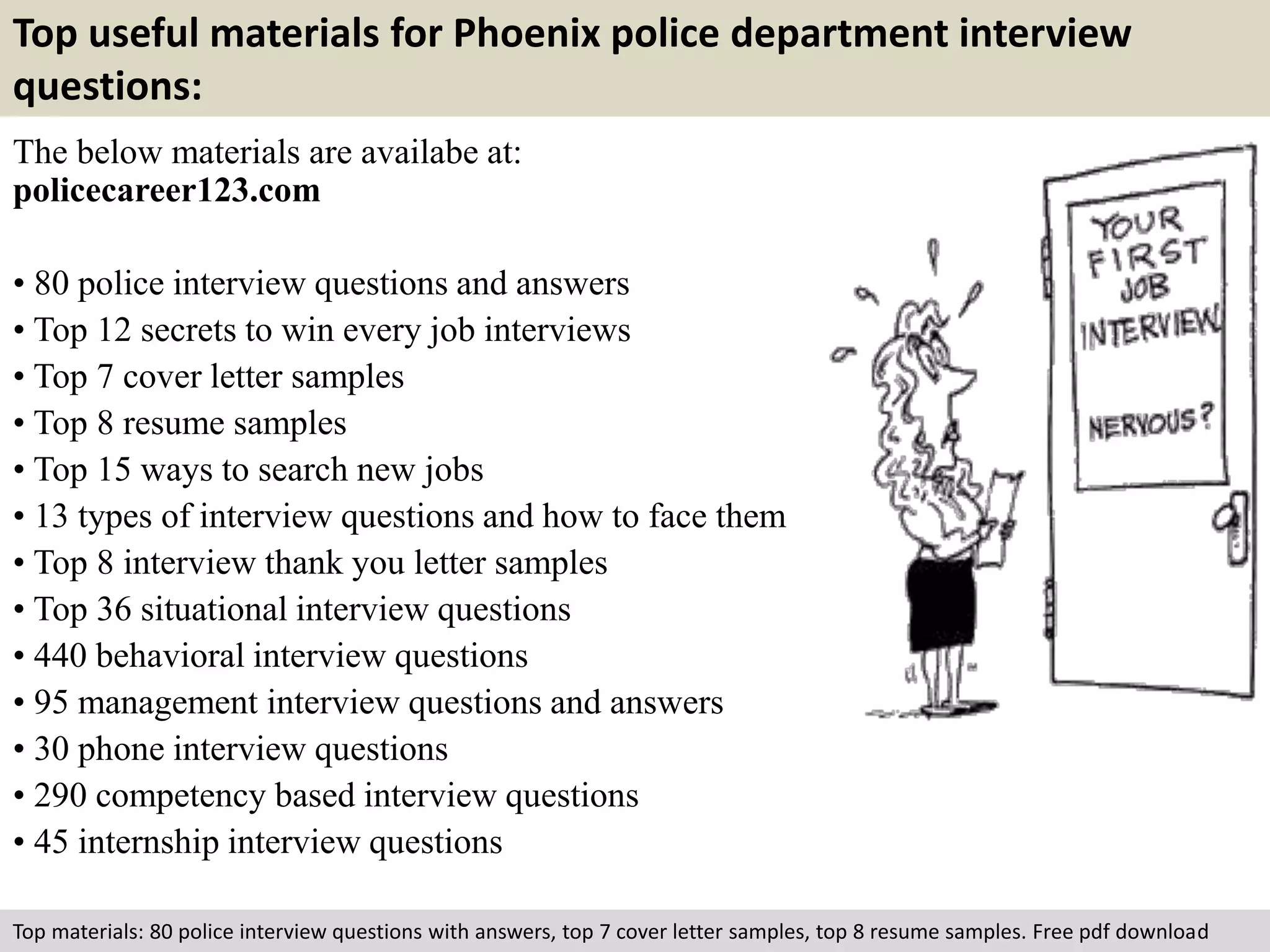 Phoenix police department interview questions | PPTX
