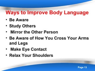 Body language | PPT