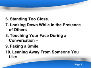 Body language | PPT