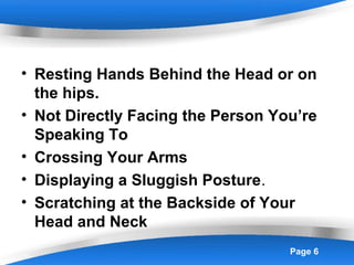 Body language | PPT