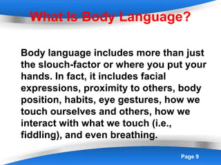 Body language | PPT