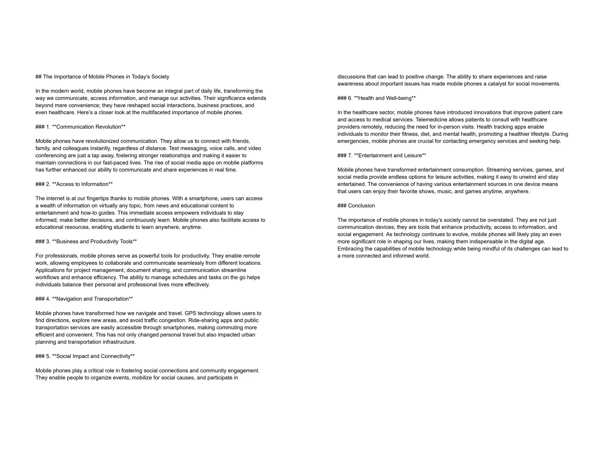 importance of phone article for school students | PDF