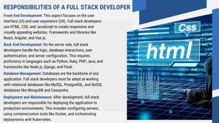 Innovative Full Stack Developer Crafting Seamless Web Solutions | PDF