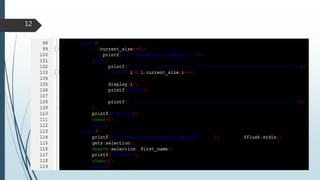 Phonebook project in C | PPT