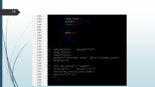 Phonebook project in C | PPTX