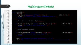 Phonebook project in C | PPTX