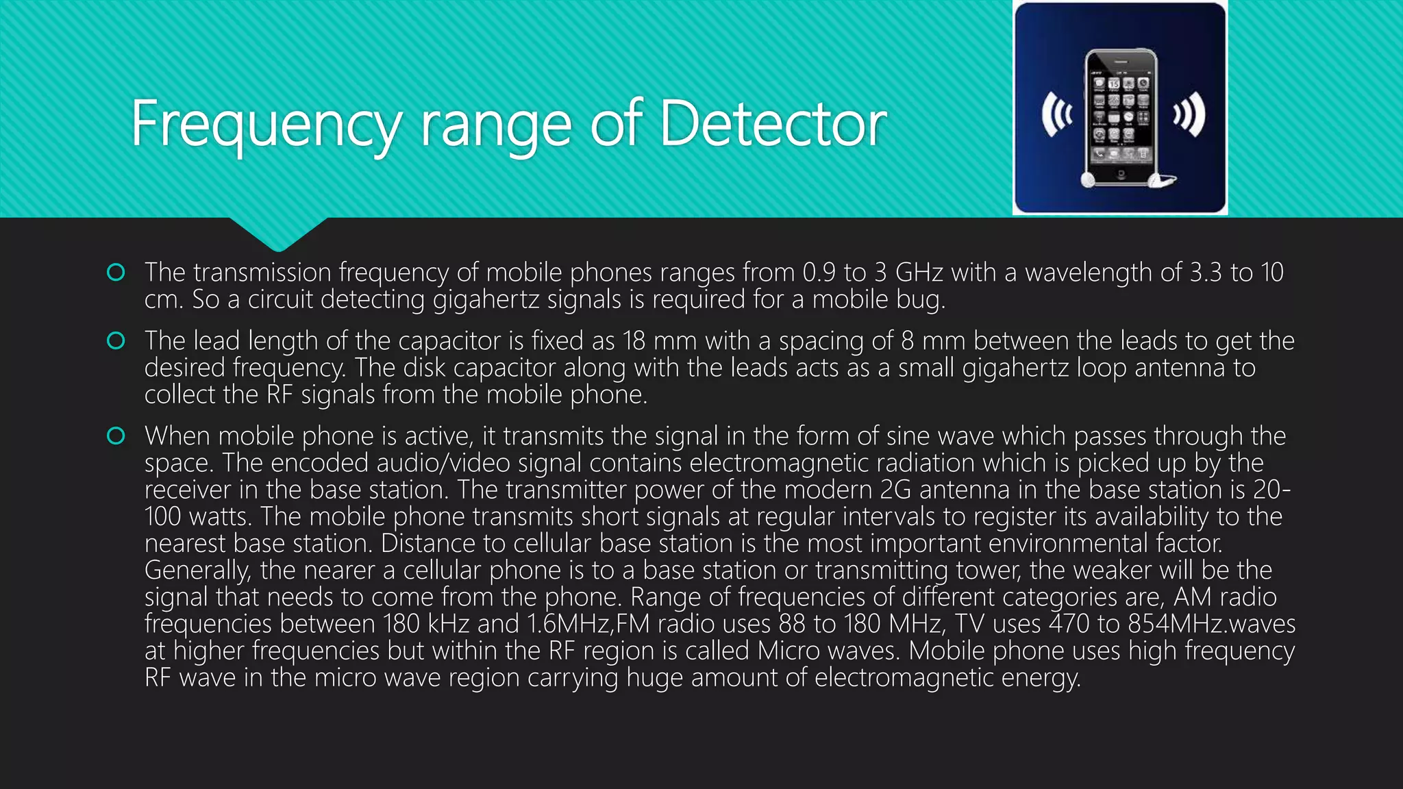 Cell Phone Detector Presentation | PPTX