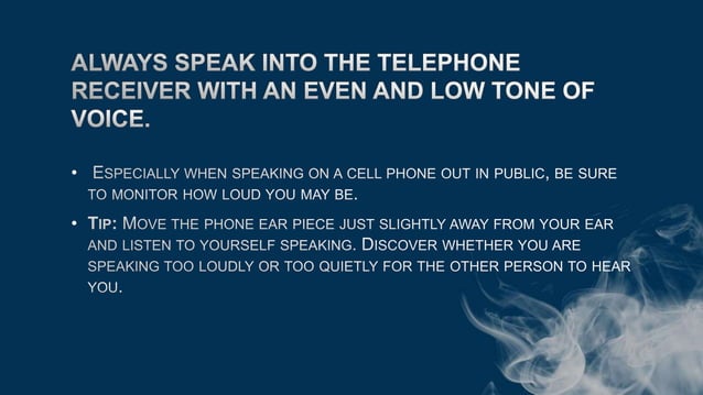 Telephone Etiquette Tips | PPTX