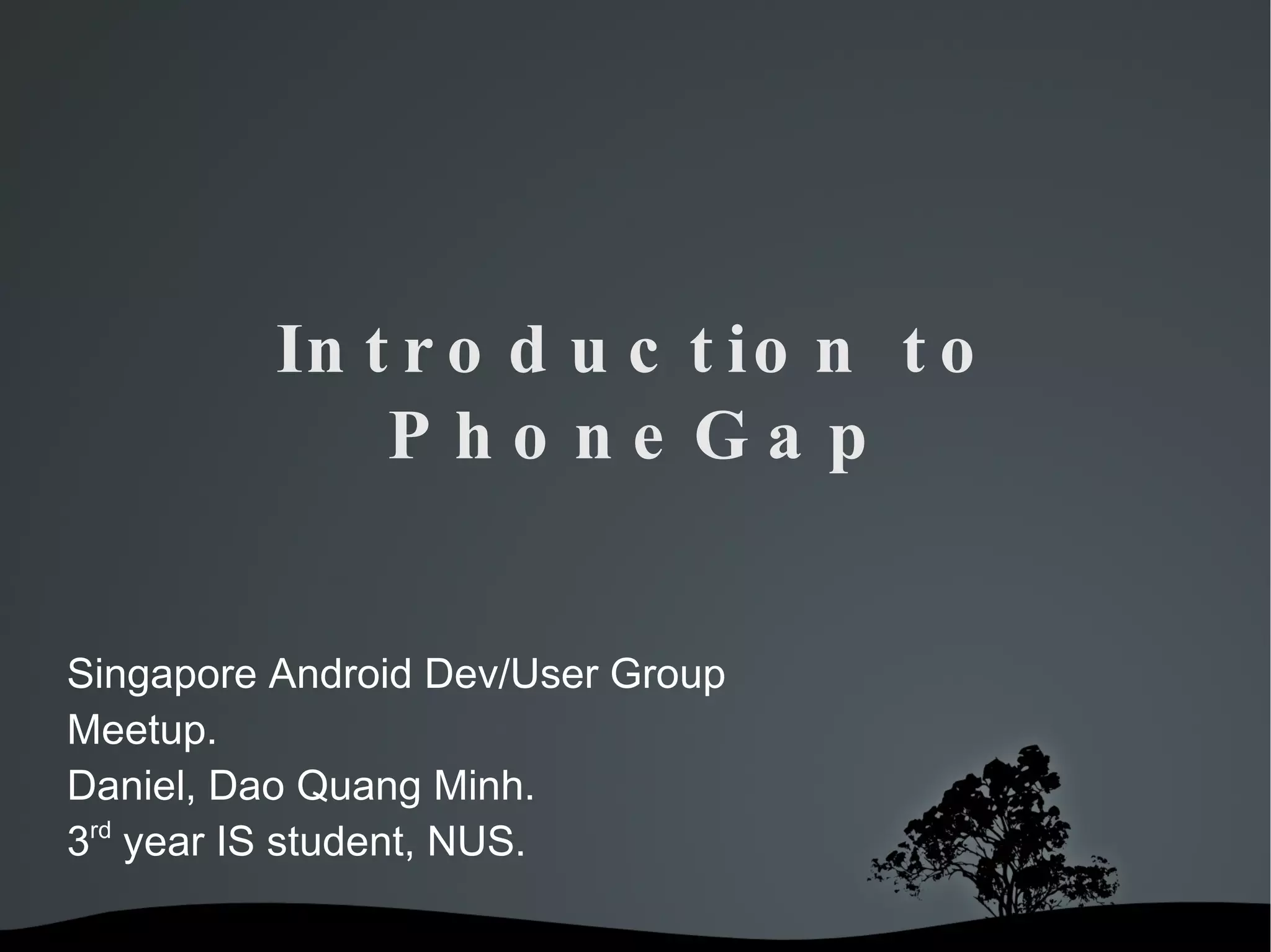 Introduction to PhoneGap | PPT