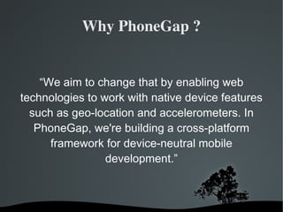 Introduction to PhoneGap | PPT