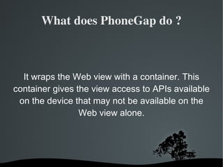 Introduction to PhoneGap | PPT