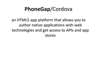 Phone Gap | PPTX