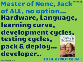 Why PhoneGap, a different perception ? | PPTX