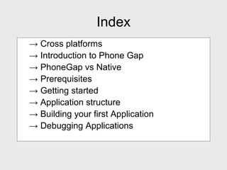 Building Mobile Application Using PhoneGap | PPT