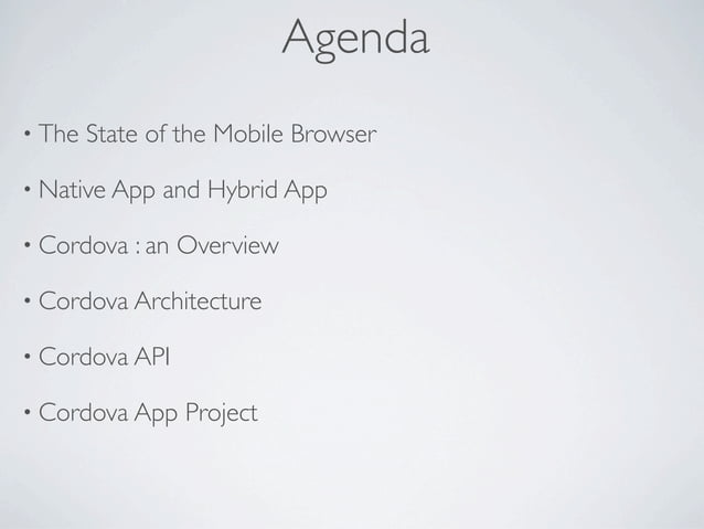 Phonegap/Cordova vs Native Application | PPT