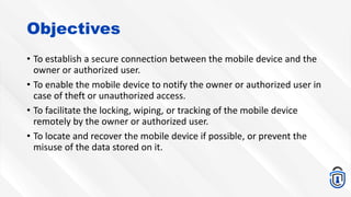 PHONE GUARD MOBILE ANTI THEFT SYSTEM JAVA | PPT