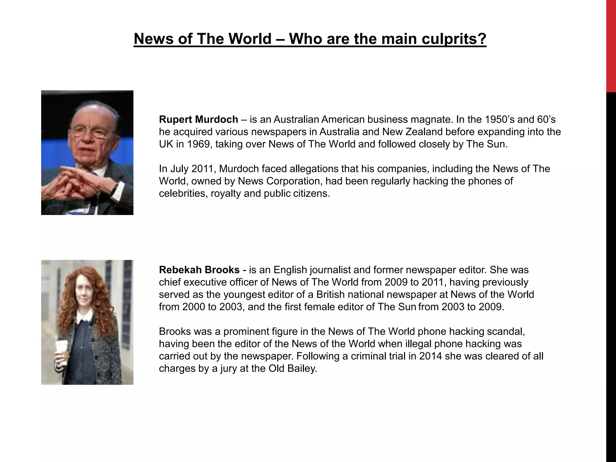 Phone Hacking Scandal Powerpoint | PPT